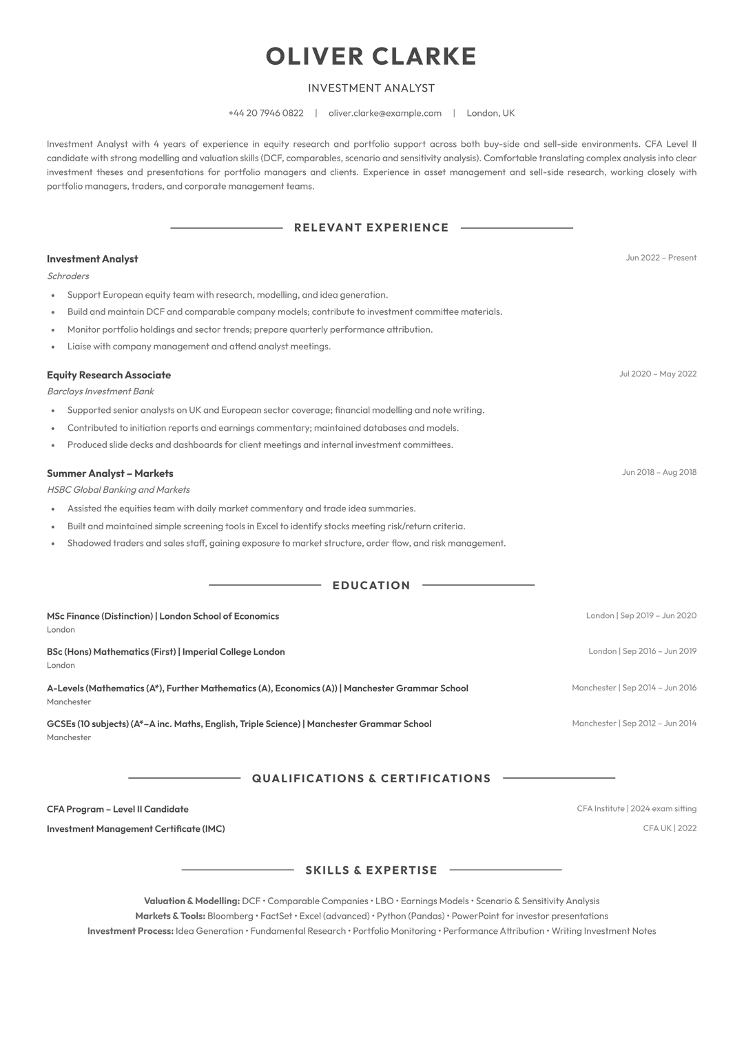 20+ Free Finance CV Templates | Modern CV
